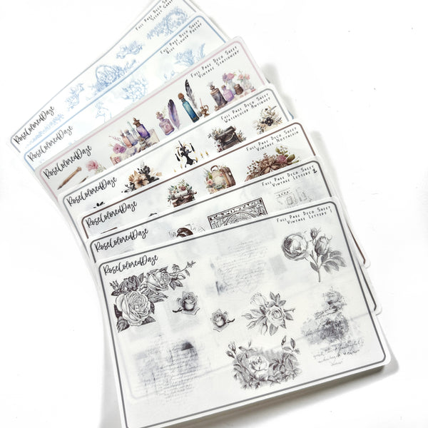 Full Page Deco Sheets - Vintage Deco Collection – Rose Colored Daze