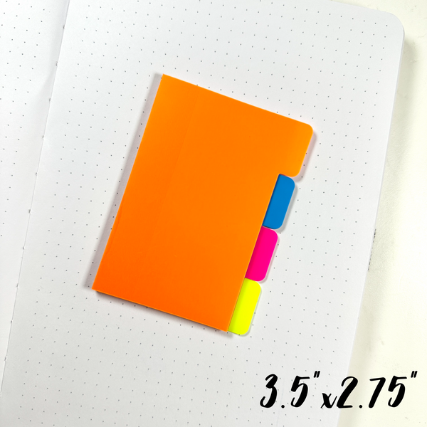Translucent Sticky Notes - Neon Tabbed Collection – Rose Colored Daze