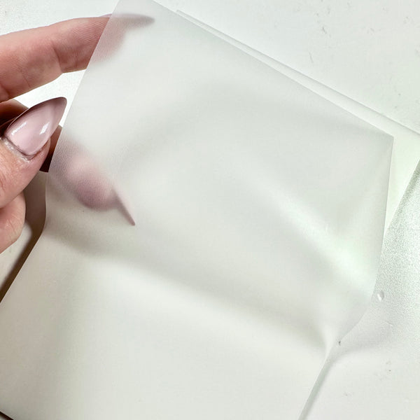 Transparent Sticky Notes - Clear Frost - Larger Sizes – Rose Colored Daze