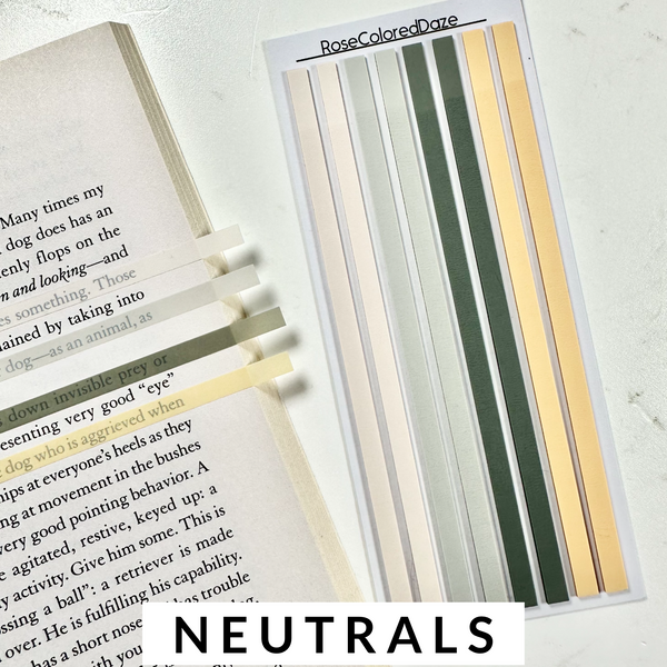 Translucent Sticky Notes - LONG Highlight Strips - MultiColors 2.0 ...